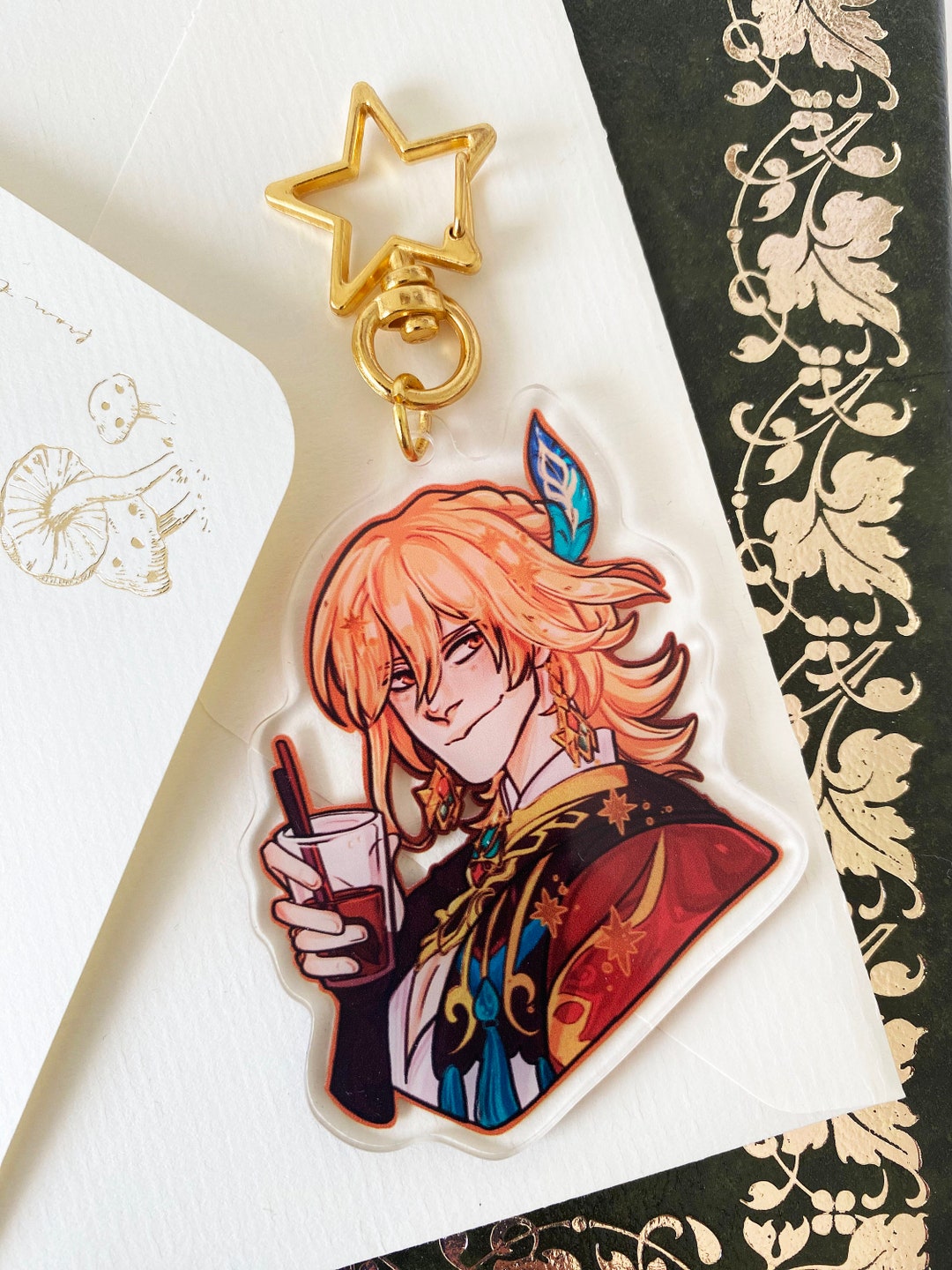 KAVEH GENSHIN IMPACT - Forbiden Tea Acrylic Keychain - Etsy