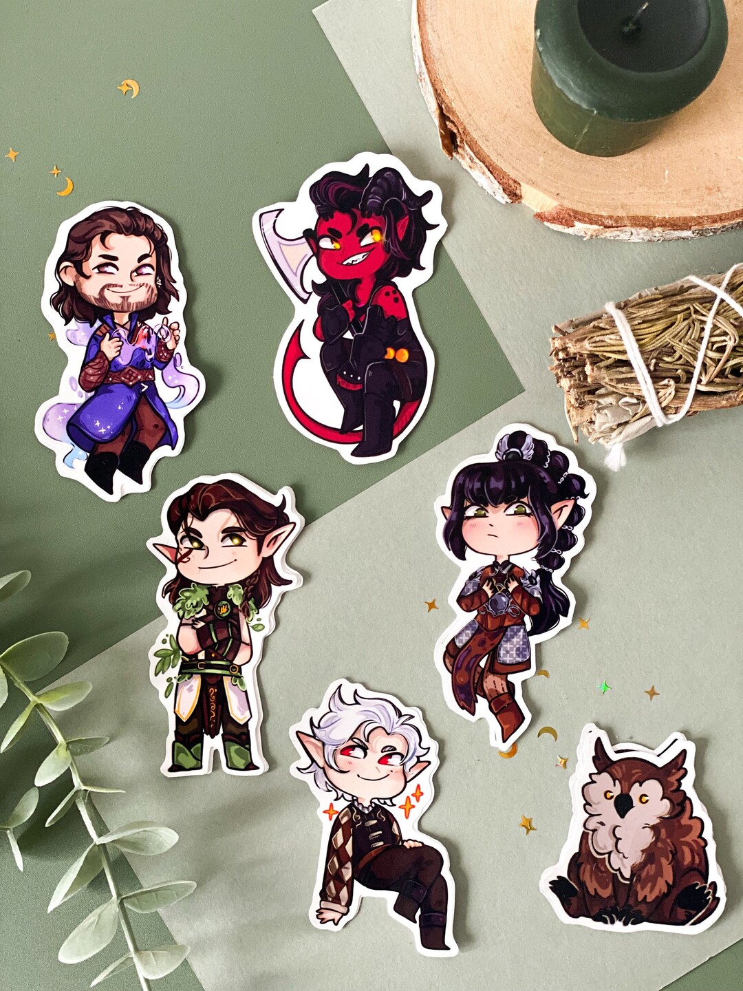 BG3 Stickers - Astarion - Karlach - Shadowheart - Gale - Halsin ...