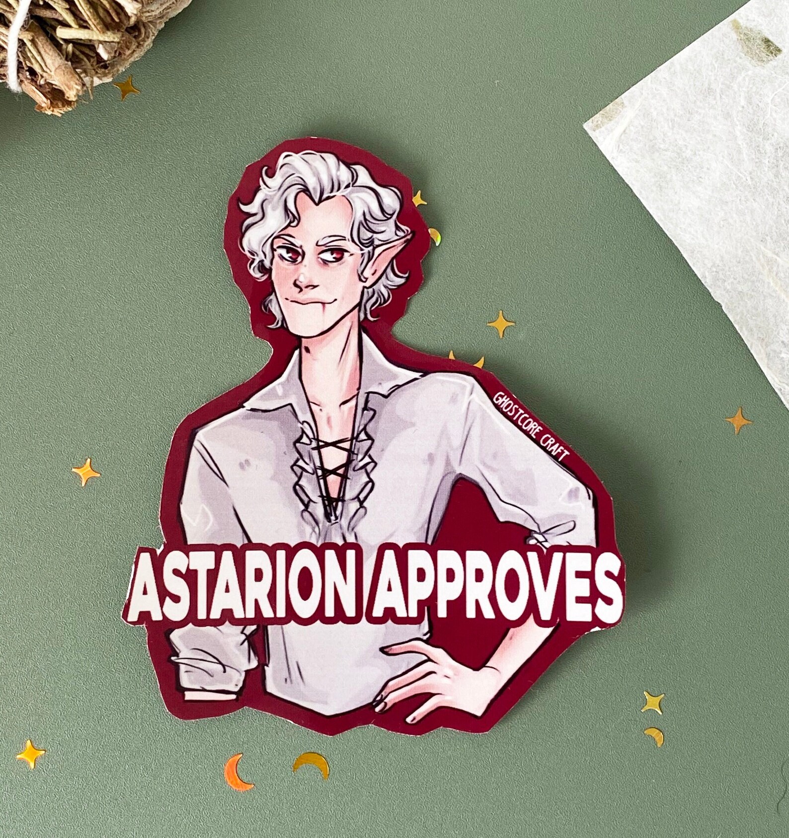 ASTARION APPROVES Sticker Baldurs Gate 3 Astarion - Etsy