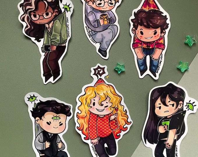 TMA the Magnus Archives Chibi Stickers Jon Martin Tim Elias Michael ...