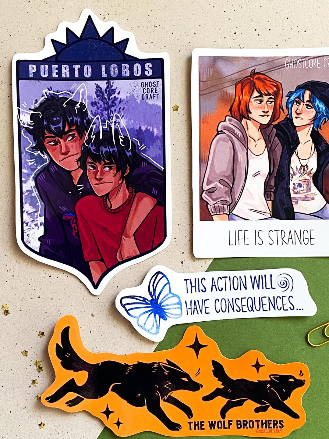 LIFE IS STRANGE 1 2 - Life is Strange Stickers - Wolf Brothers - Max ...