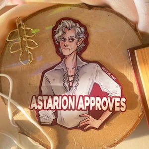 ASTARION APPROVES Sticker - Baldurs Gate 3 - Astarion - Sticker - Etsy