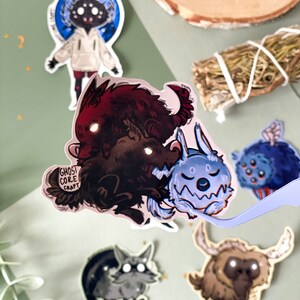Don't Starve Together STICKERS Glommer Wilson Webber Beefalo Racooncat ...