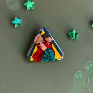 GRAVITY FALLS PINS Small Triangle Pins - Stanford - Stanley - Dipper ...