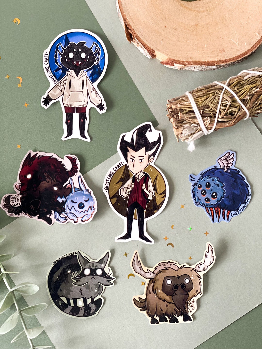 Don't Starve Together STICKERS - Glommer - Wilson - Webber - Beefalo ...