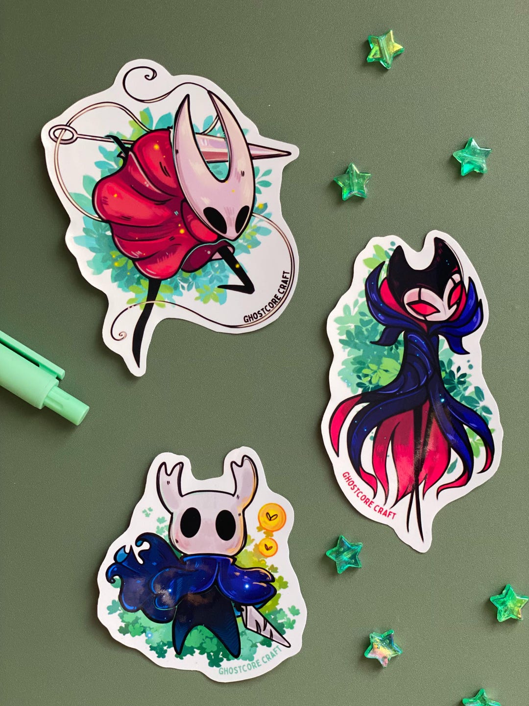 Handmade Hollow Knight Stickers Set - NEW Limited Edition - Grimm - Etsy