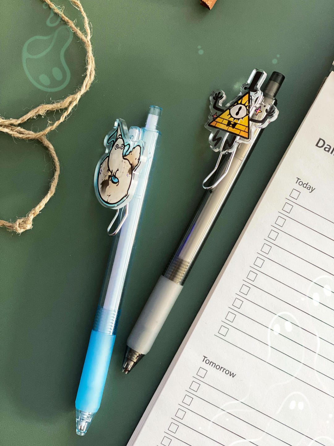 GRAVITY FALLS BILL Pen - Brushbug Pen - Gel Pen With Acrylic Figure ...