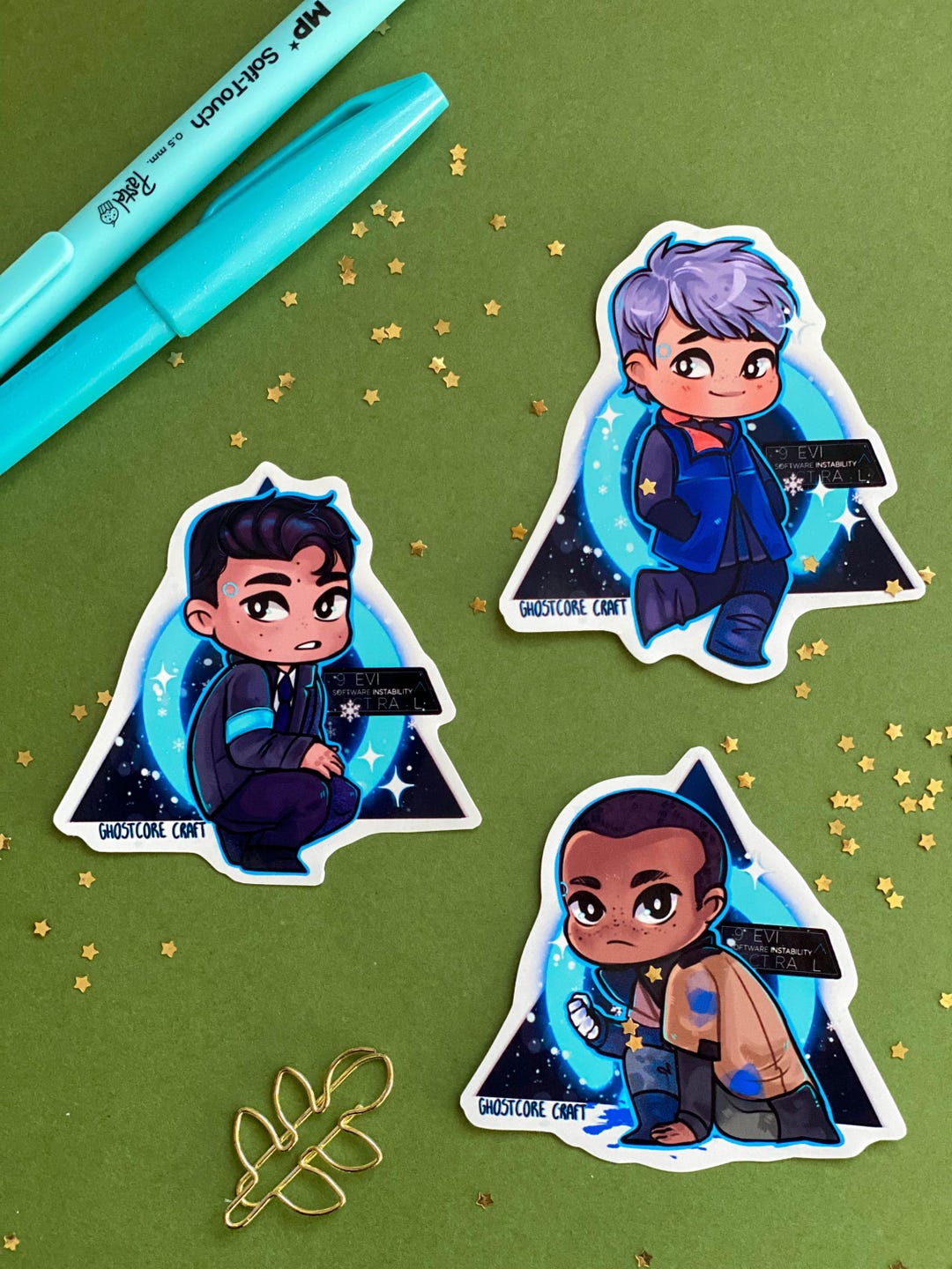 Dbh - DETROIT BECOME HUMAN - Connor - Markus - Cara - Etsy