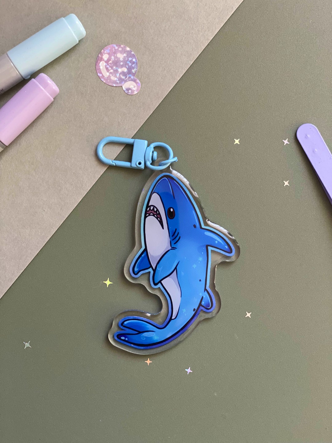BLAHAJ CHARM KEYCHAIN Ikea Shark - Etsy