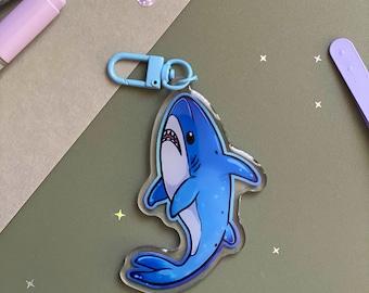 Blahaj Shark Keychain - Blåhaj Charm - Etsy