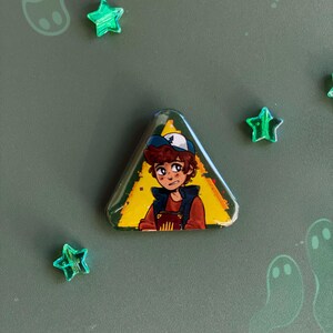 GRAVITY FALLS PINS Small Triangle Pins - Stanford - Stanley - Dipper ...
