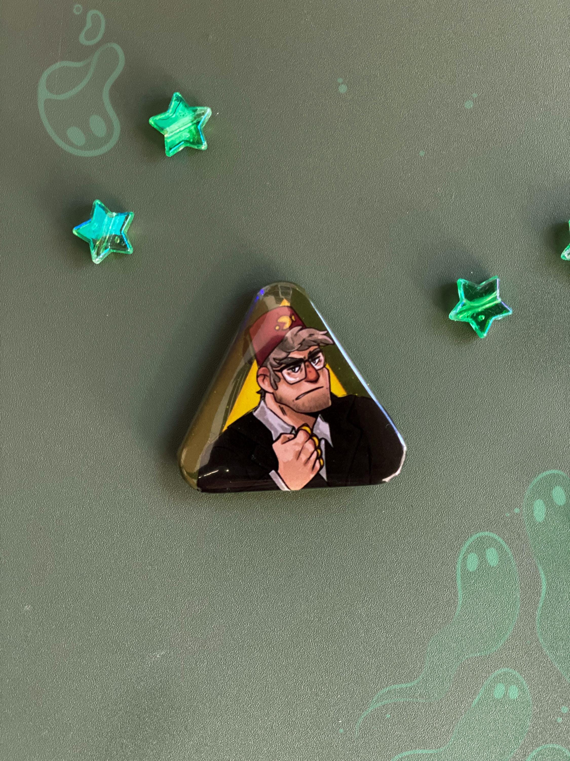GRAVITY FALLS PINS Small Triangle Pins - Stanford - Stanley - Dipper ...