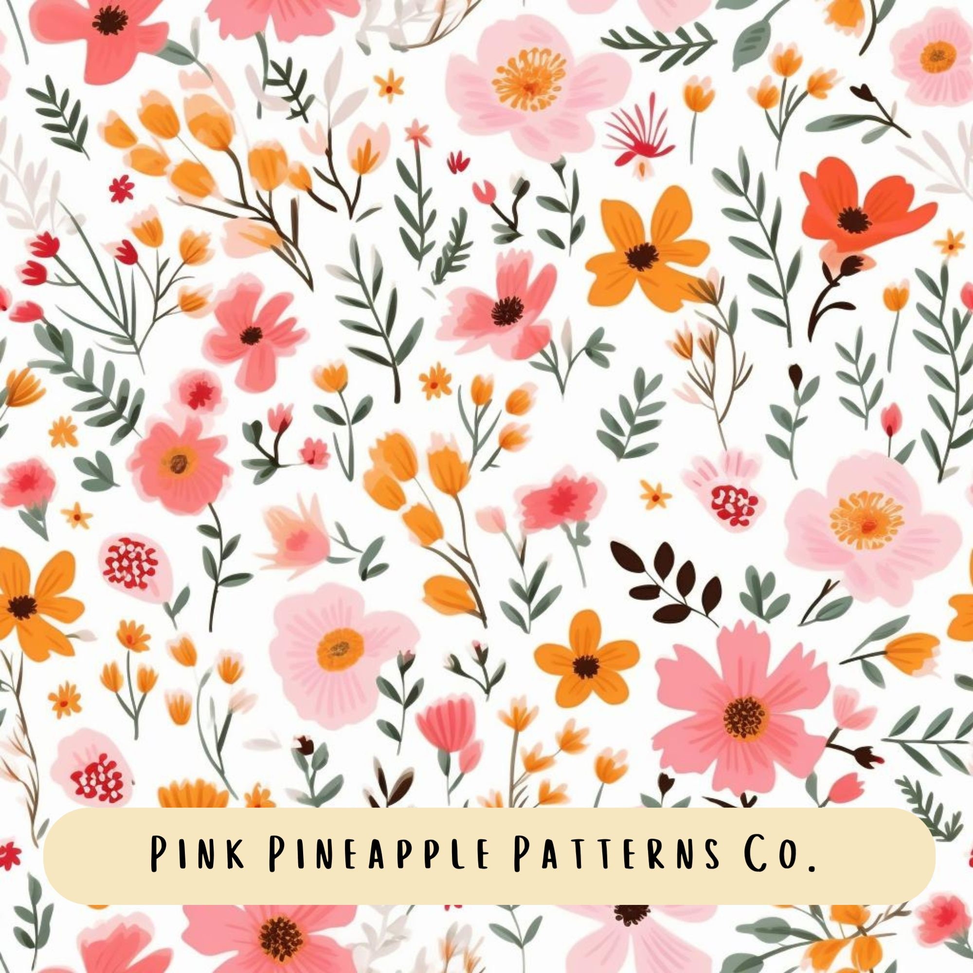 Seamless Spring Floral Pattern, Seamless Floral, Summer Floral,boho ...