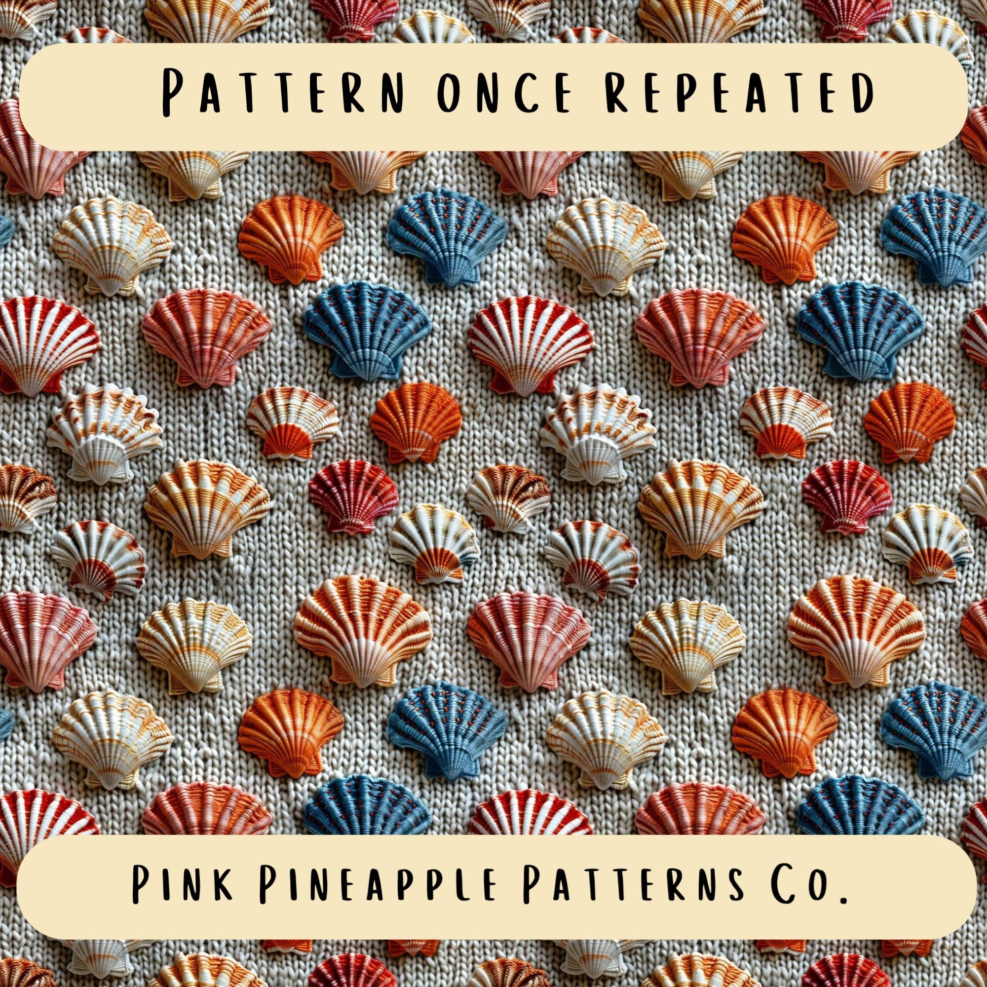 Seamless Shell Pattern, Realistic Shell Pattern, Texture Seamless ...