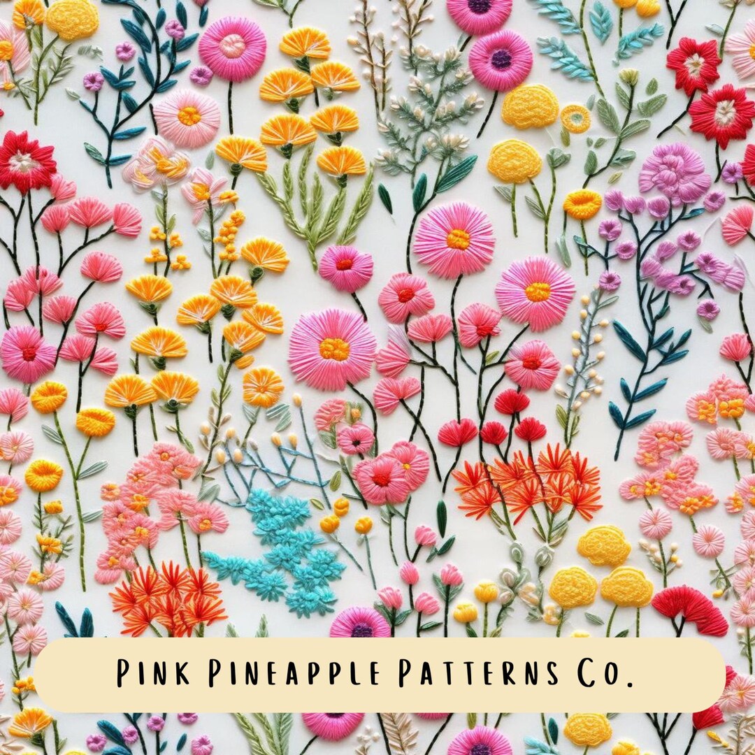 Seamless Spring Floral Pattern, Seamless Floral, Summer Floral, Boho ...