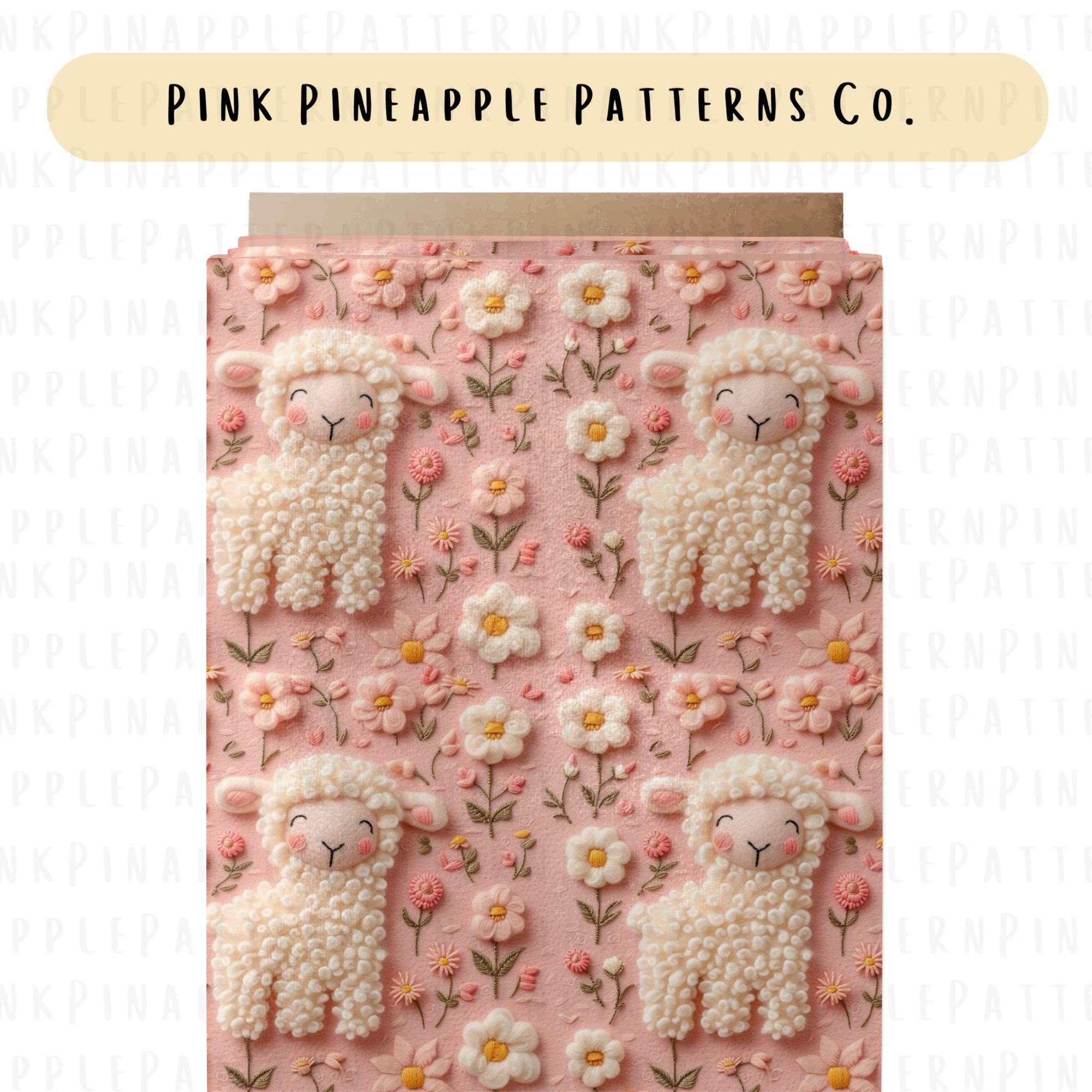 Seamless Sheep Pattern, Seamless Floral, Summer Spring Floral ...