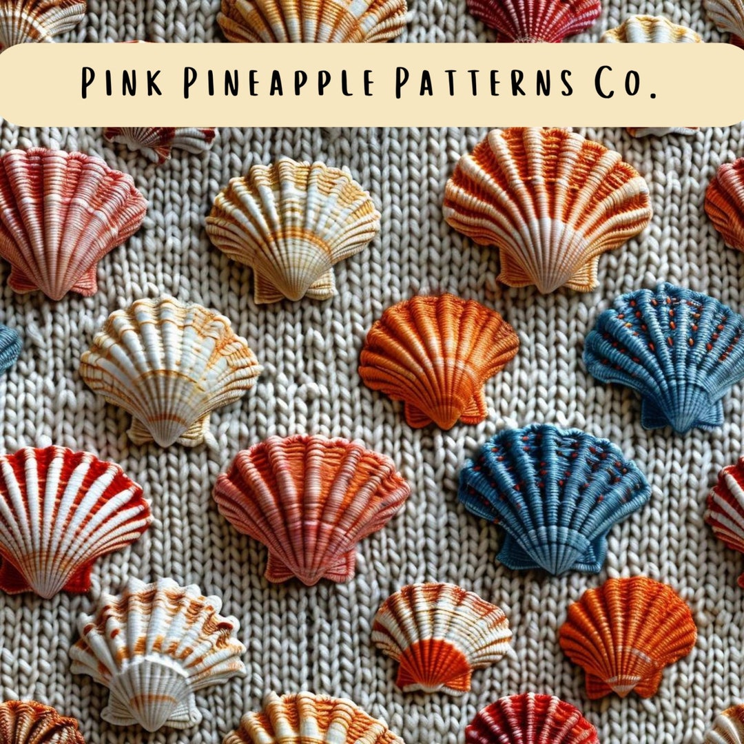 Seamless Shell Pattern, Realistic Shell Pattern, Texture Seamless ...