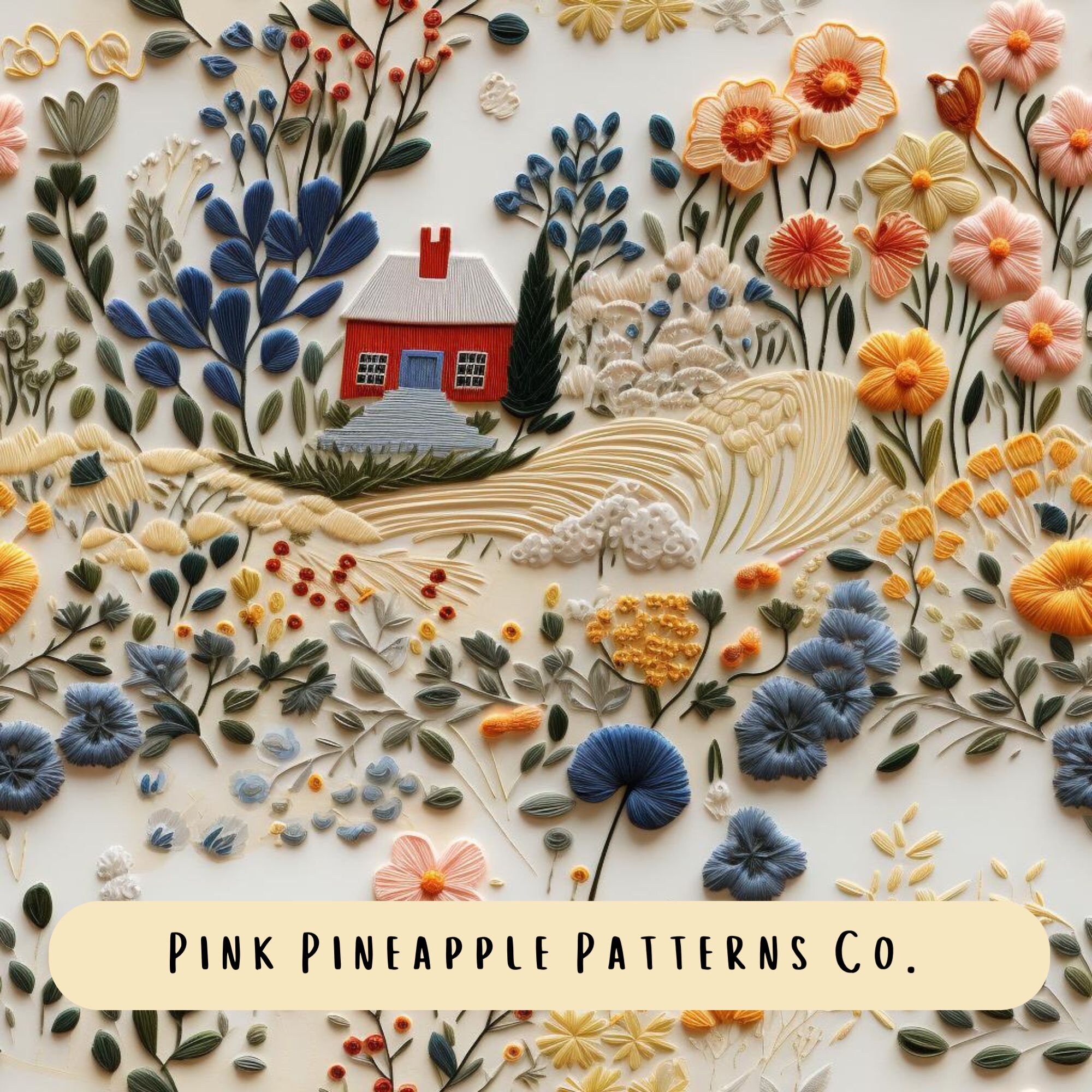 Cottage Core Seamless Pattern, Seamless Floral, Summer Spring Floral ...