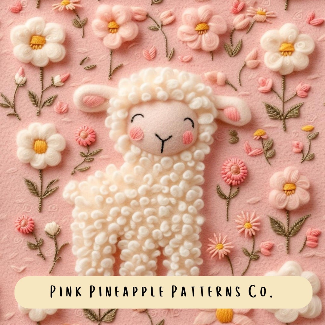 Seamless Sheep Pattern, Seamless Floral, Summer Spring Floral ...