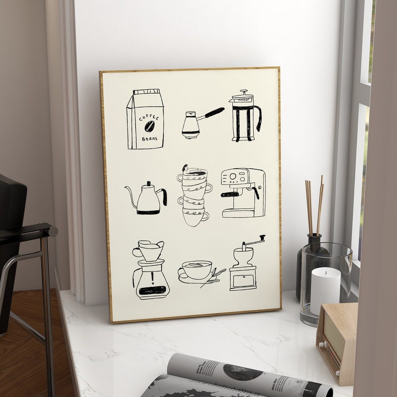 Coffee Shop Wall Art - Etsy