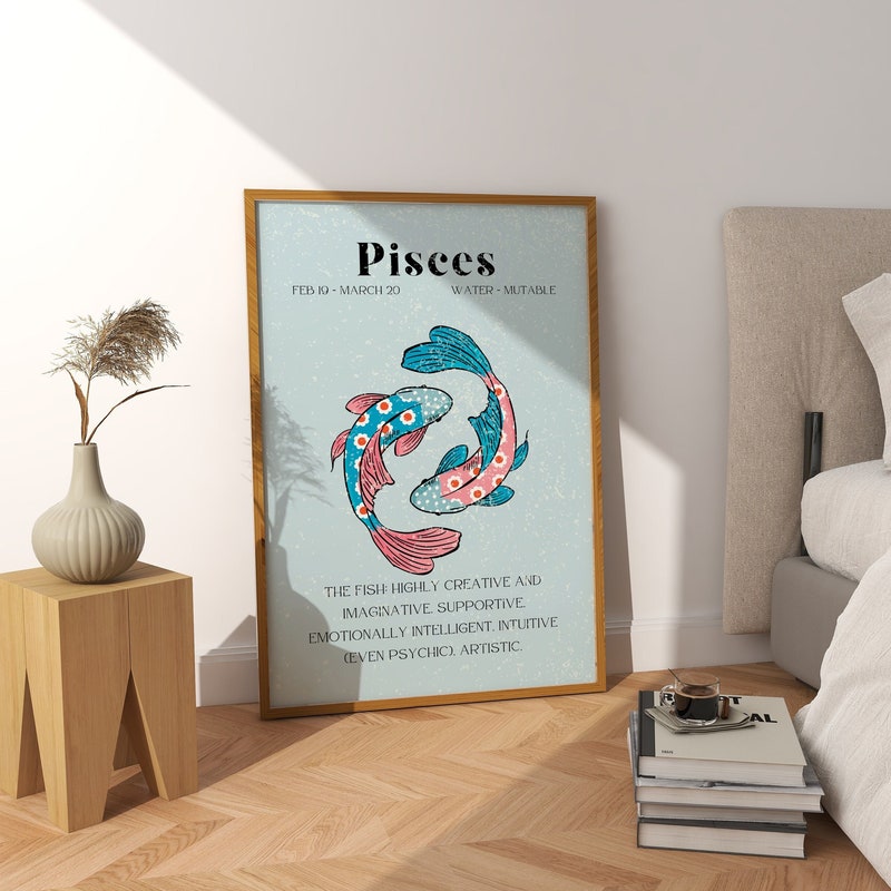 Pisces Wall Art - Etsy