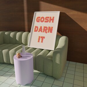 Gosh Darn It Digital Western Print, Cowgirl Wall Art, Dorm Room Decor ...