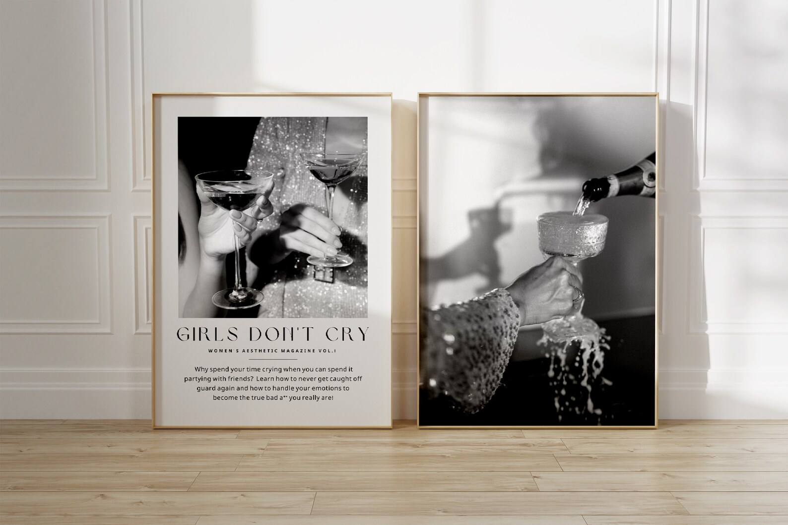 Cocktail Party Digital Wall Art, Champagne Prints, After Party Wall Art ...