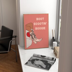 Boot Scootin' Boogie Digital Wall Art, Western Prints, Boho Cowgirl ...