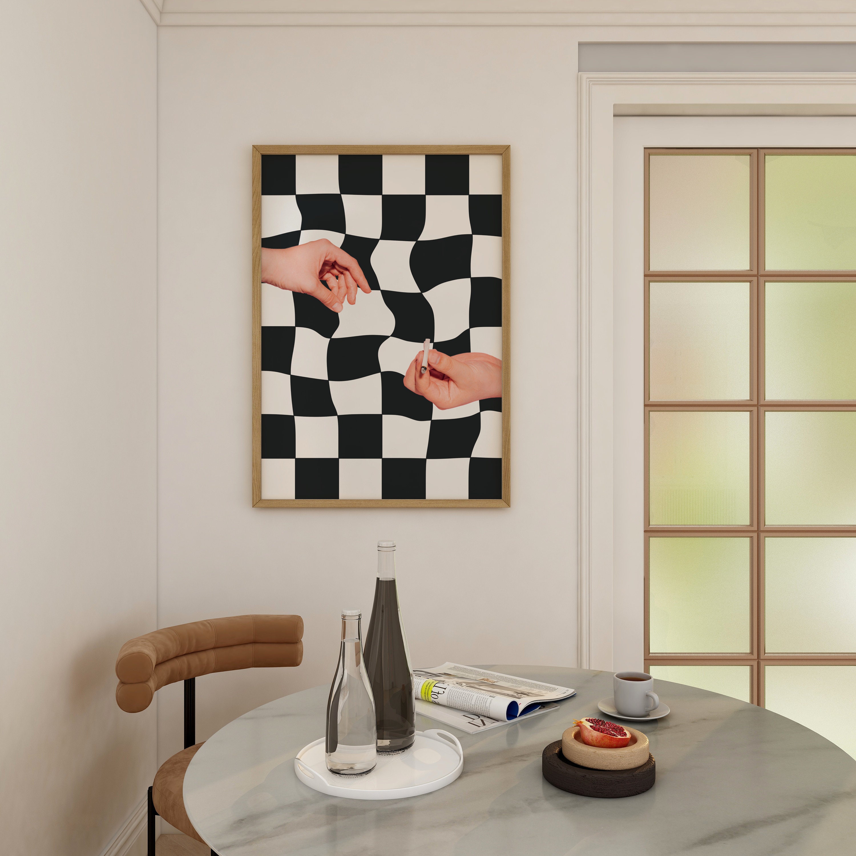 The Creation Marijuana Digital Wall Art, Retro Poster, Trendy Funky ...