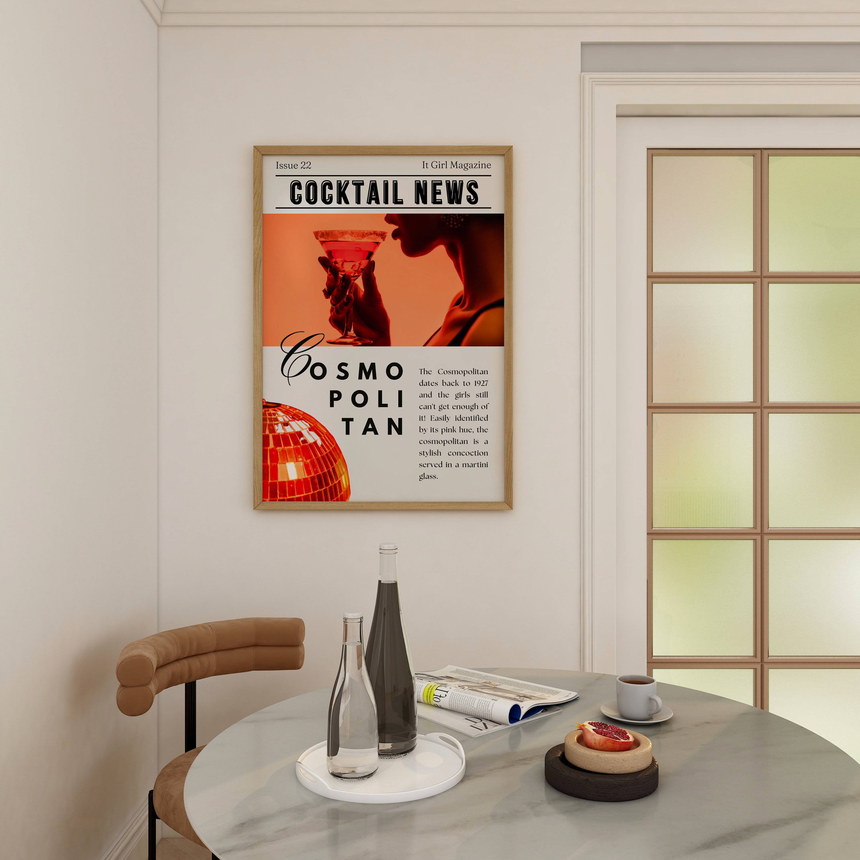 Cosmopolitan Magazine Digital Wall Art, Trendy Headline Poster, Dorm ...