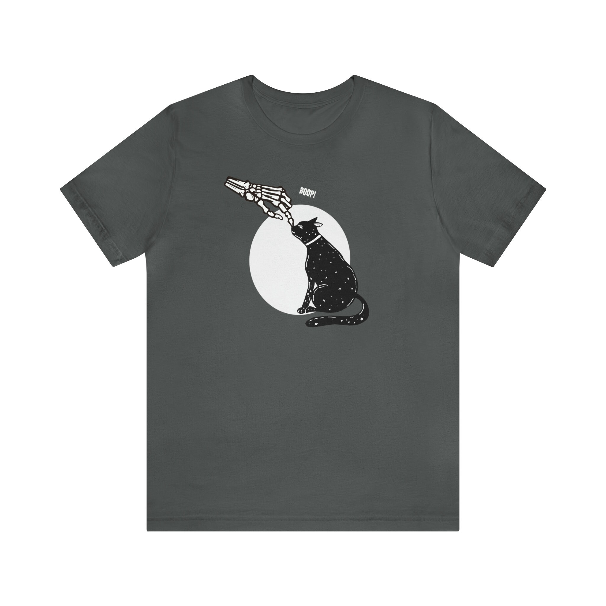 Skeleton Hand Booping Halloween Cat's Nose, Witchy Shirt, Halloween ...