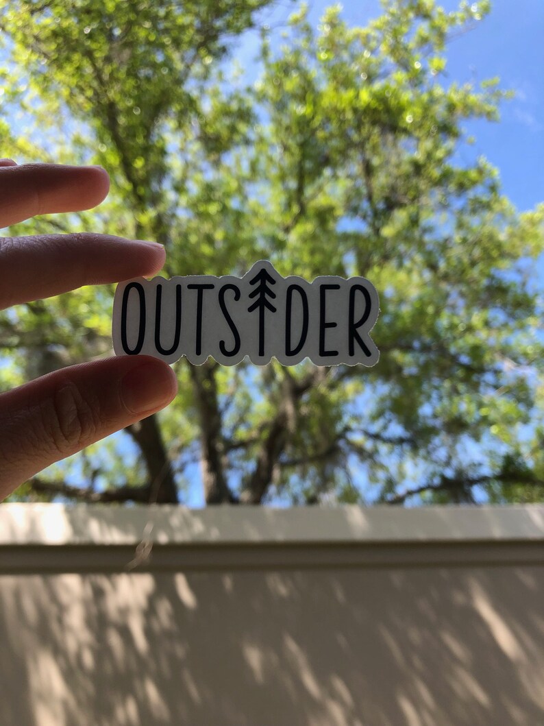 Outsider Clear Background Sticker | Outdoorsy | Hiker | Hiking Lover ...
