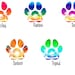 Beach Paw Print Vinyl Decal | Dog Sticker With Beach Scene - Etsy