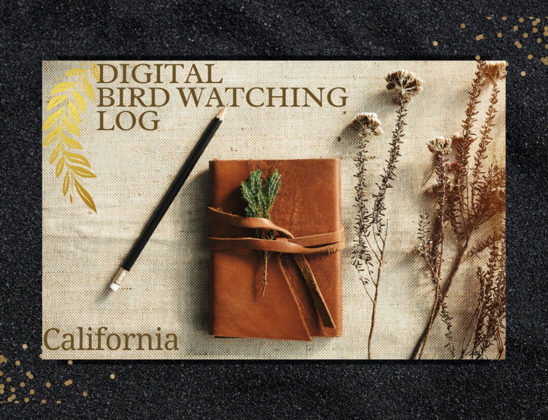 Bird Watching Log for California - Etsy