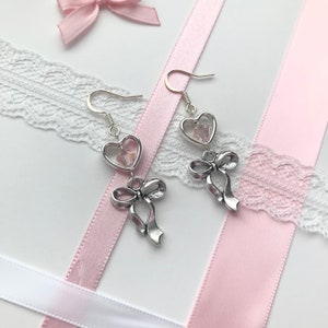 Decorator Coquette Dollette Hyperfeminine Ribbon Bow Heart Charm ...