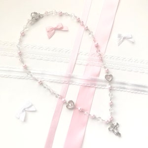 Decorator Coquette Dollette Hyperfeminine Ribbon Charm Necklace - Etsy