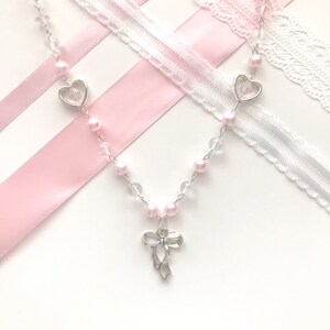 Decorator Coquette Dollette Hyperfeminine Ribbon Charm Necklace - Etsy