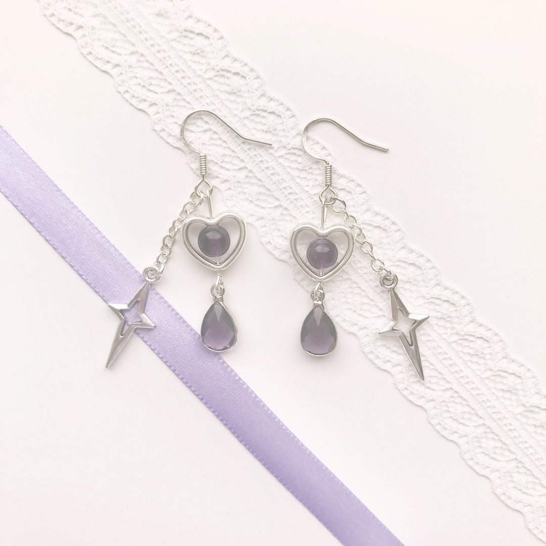 Demons Devotion Dark Fairycore Madoka Magica Inspired Earrings - Etsy
