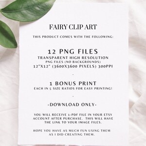 12 Fairy Clip Art / Junk Journal / Fairy Tale Art / Fantasy Art / Cute ...