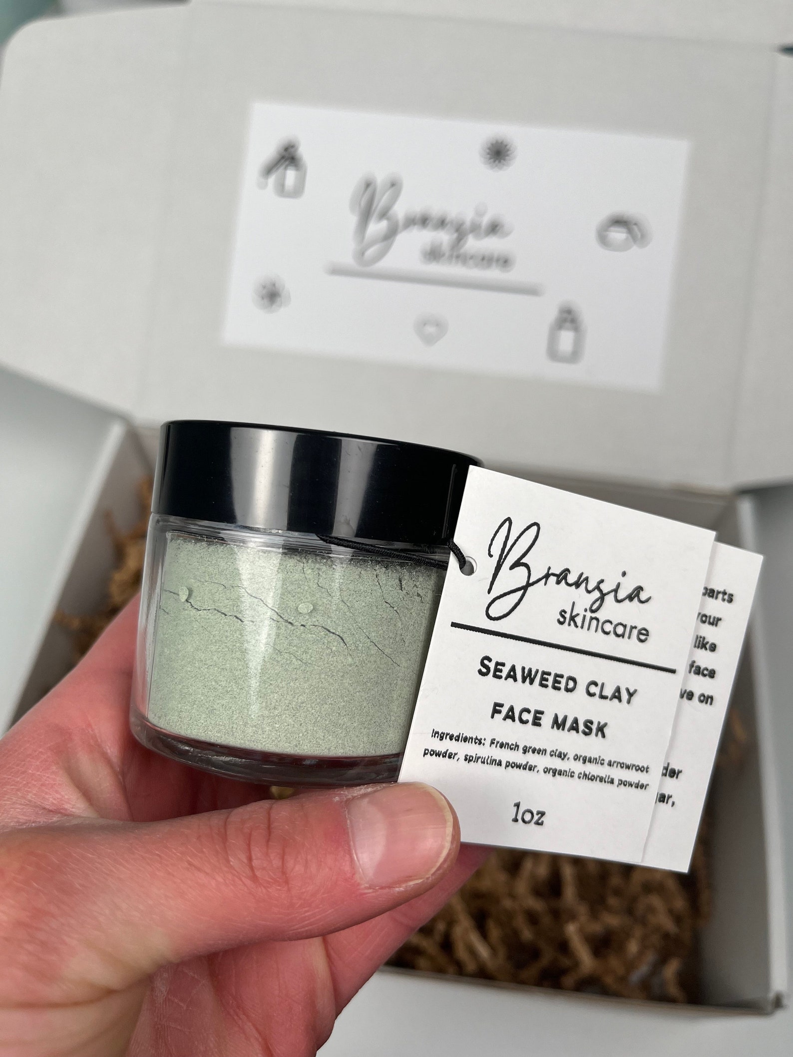 Seaweed Clay Face Mask Dry Clay Mask cleansing - Etsy