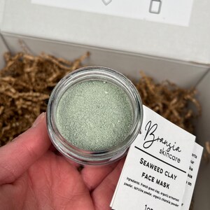 Seaweed Clay Face Mask Dry Clay Mask cleansing - Etsy