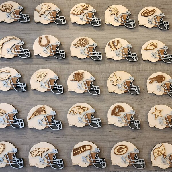 Nfl Helmet Magnets - Etsy
