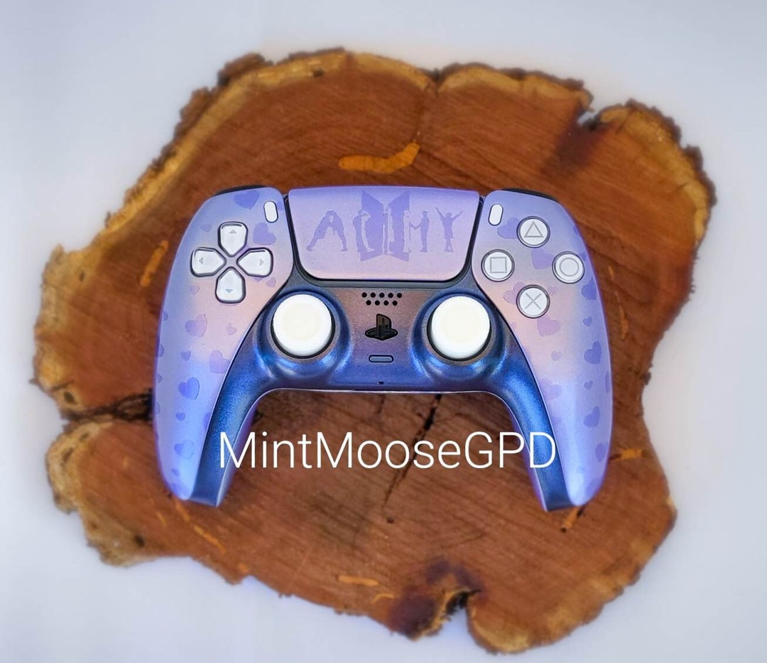 Custom Painted PS5 Dualsense Controller BTS Purple - Etsy