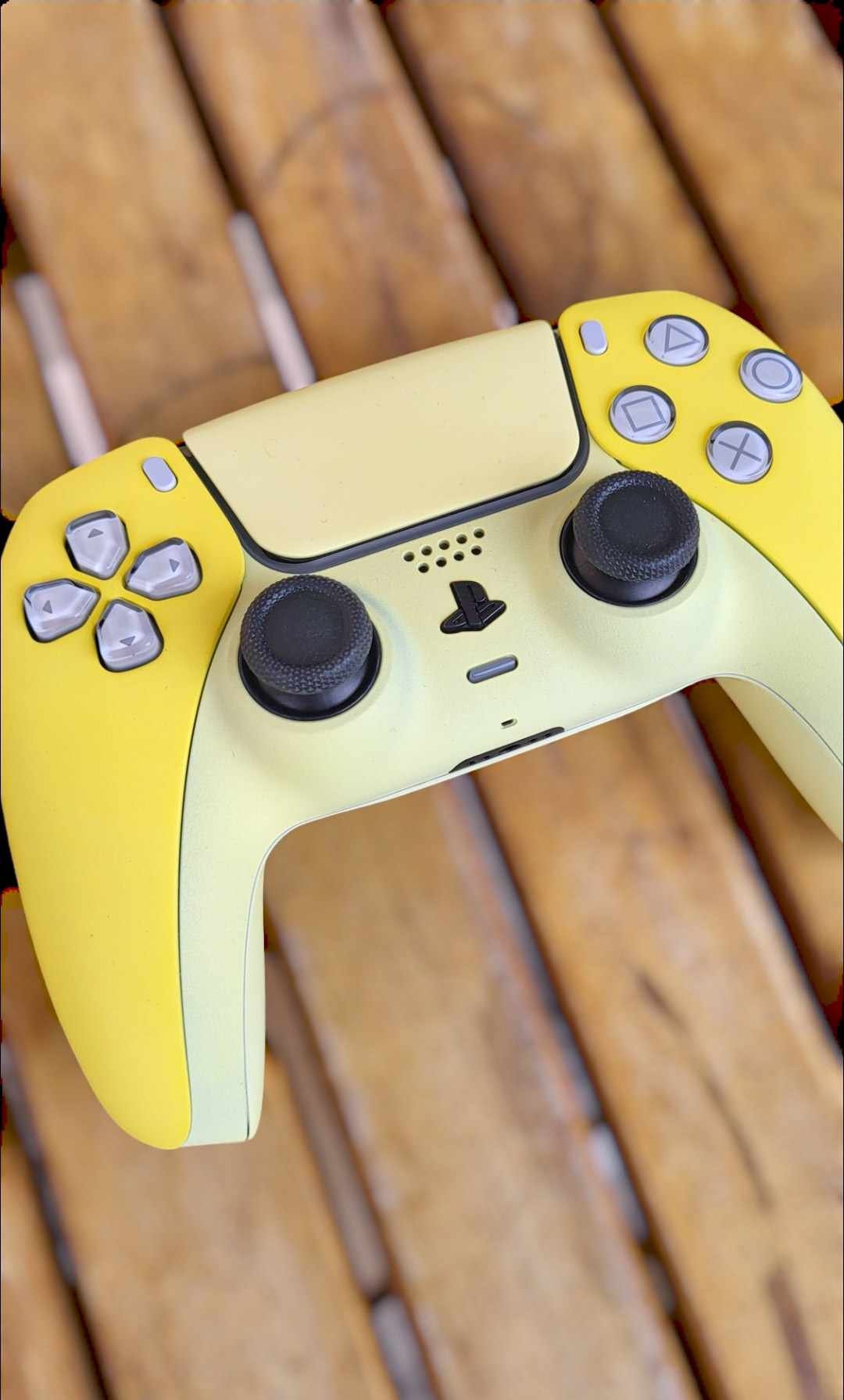 Custom Painted PS5 Dualsense Controller Yellow - Etsy