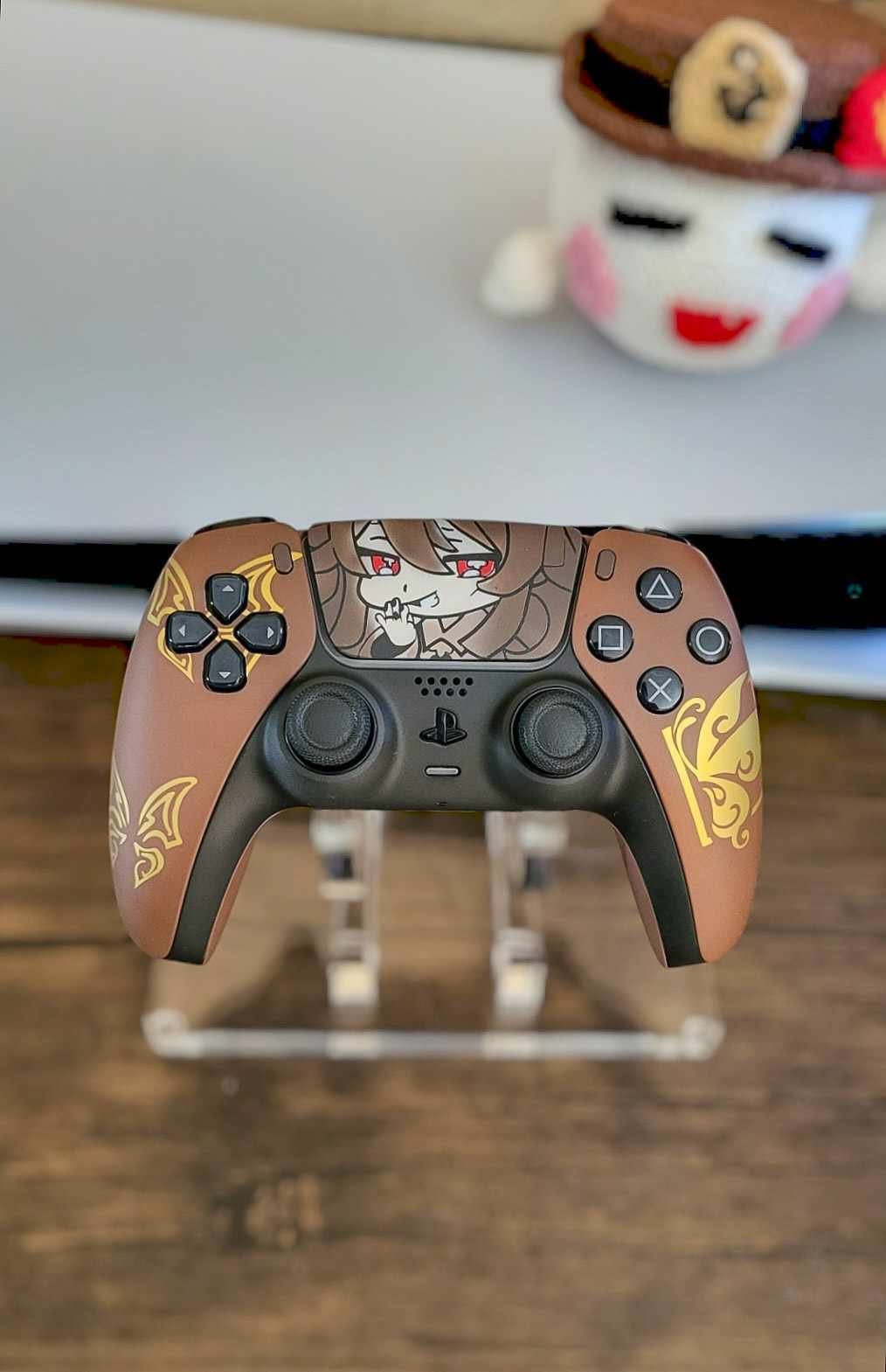 Custom Painted PS5 Dualsense Controller Hutao Brown - Etsy