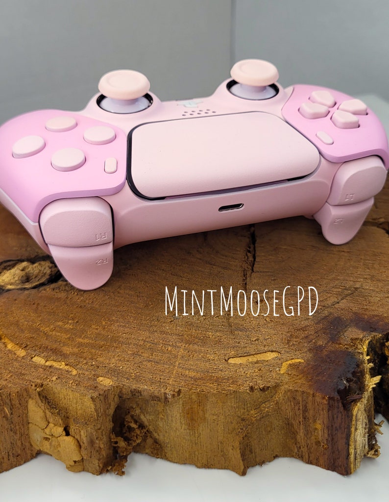 Custom Painted Ps5 Dualsense Controller Pink Pastel - Etsy