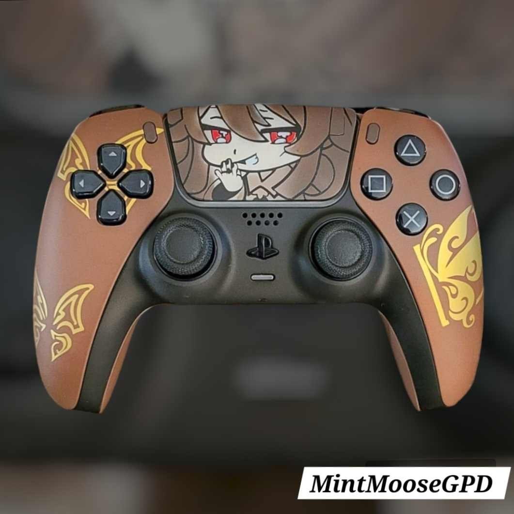 Custom Painted PS5 Dualsense Controller Hutao Brown - Etsy