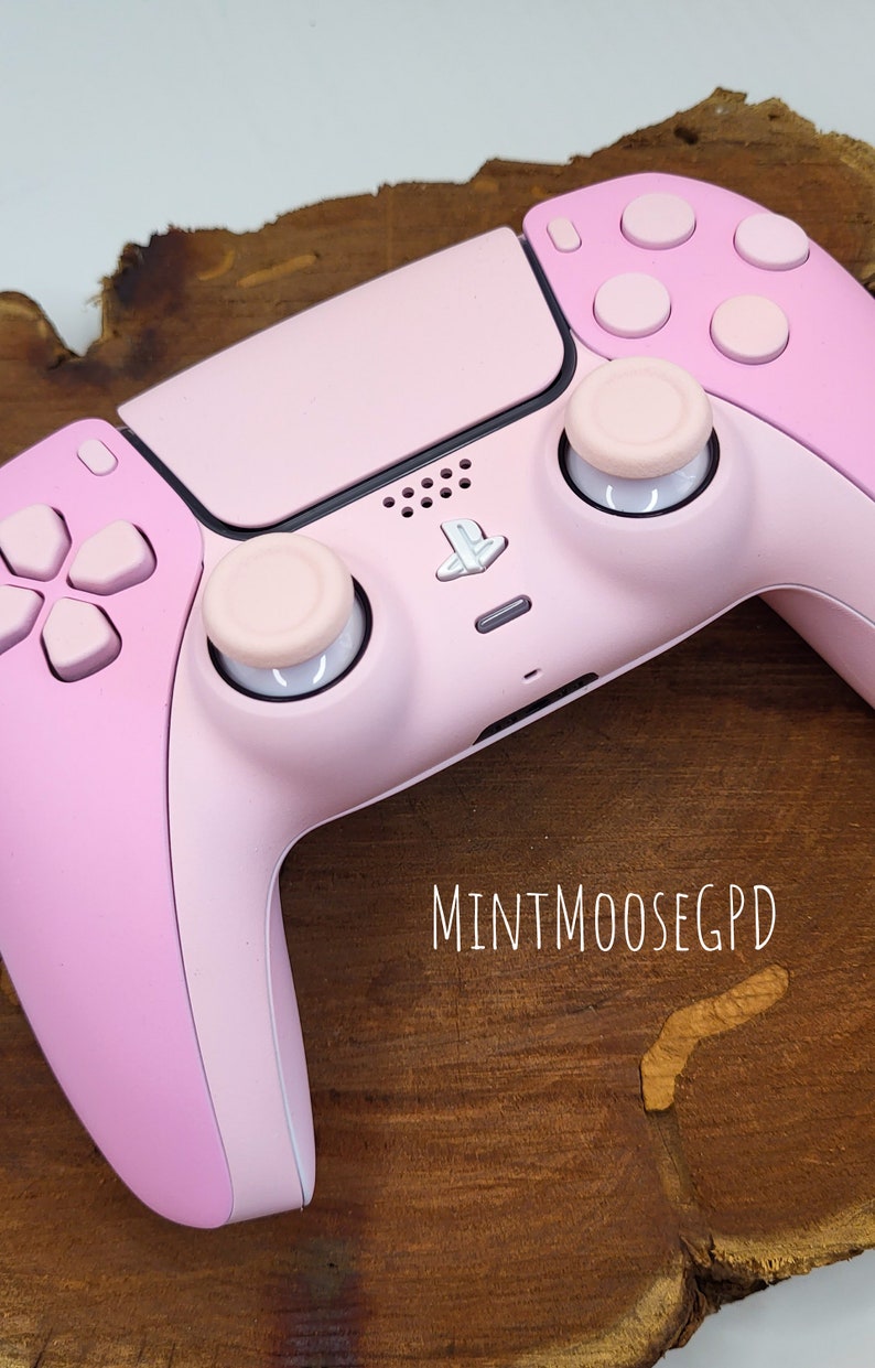 Custom Painted Ps5 Dualsense Controller Pink Pastel - Etsy
