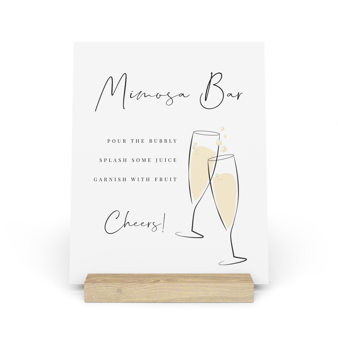 Mimosa Bar Printable Sign for Any Event - Etsy