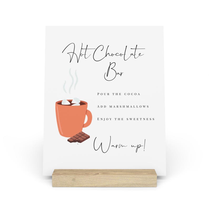 Hot Chocolate Bar Printable Sign for Any Event - Etsy